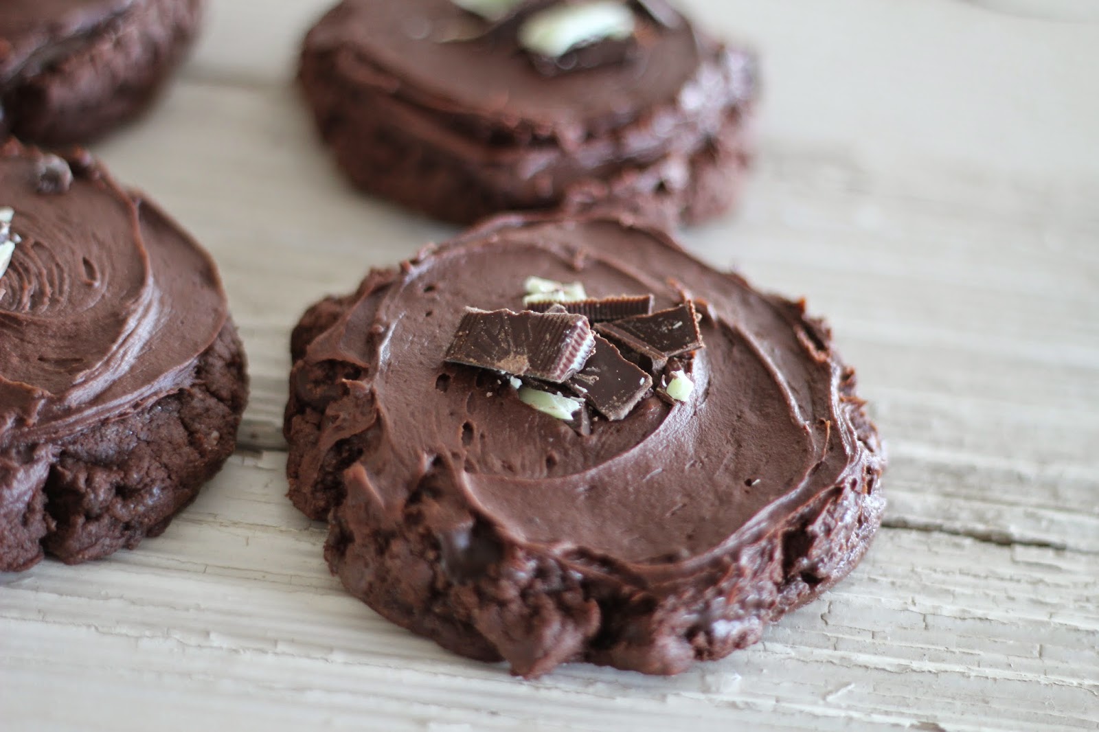 Triple Chocolate Mint Swig Cookies | A Bountiful Kitchen