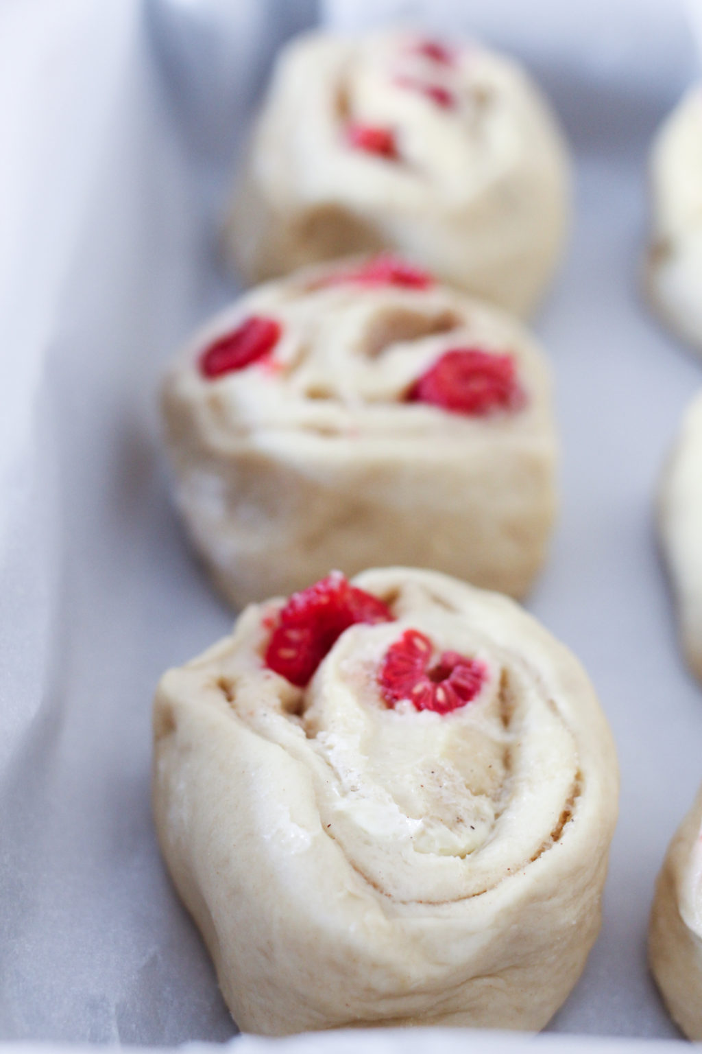 Raspberry Cream Cheese Cinnamon Rolls | A Bountiful Kitchen