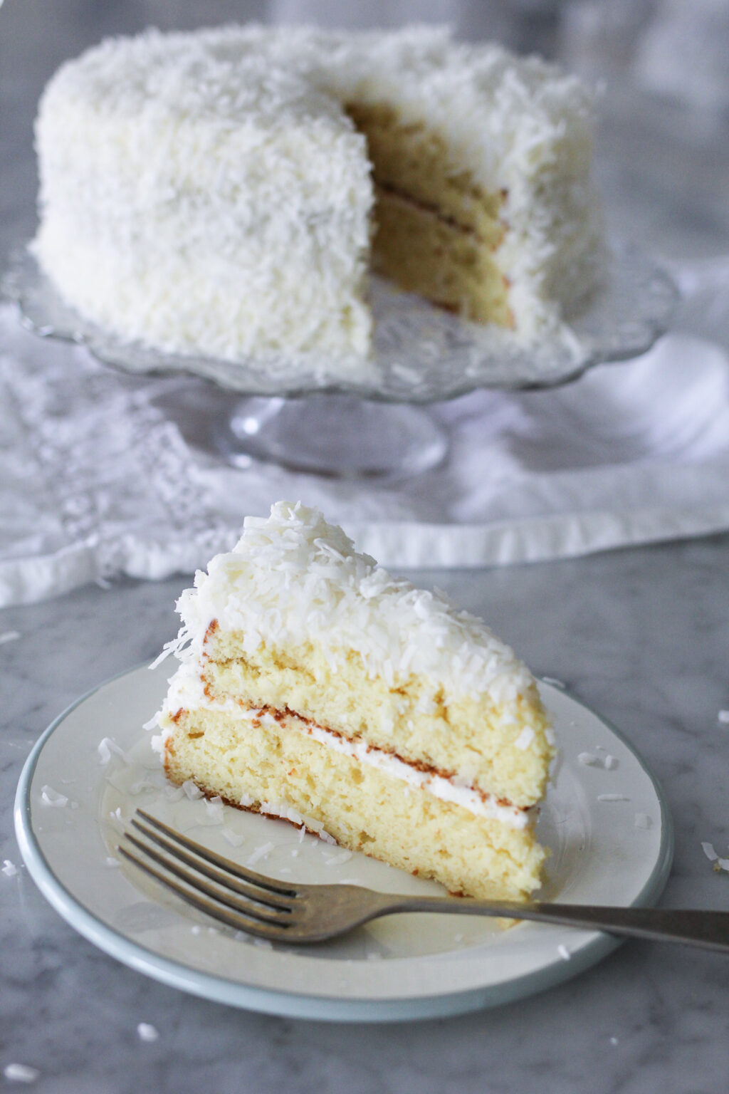 The Best Coconut Cake made with Box Mix | A Bountiful Kitchen