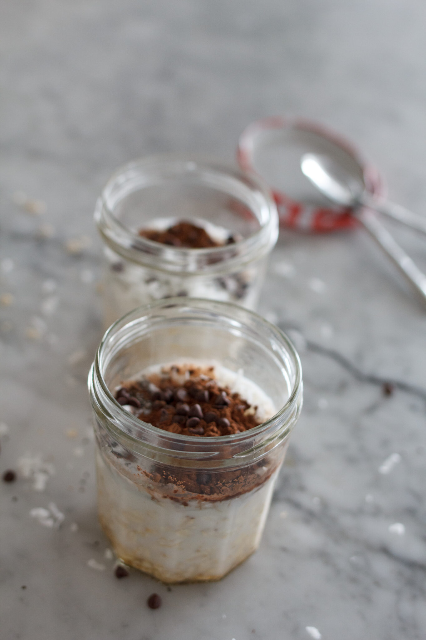 Quick and Easy Chocolate Coconut Overnight Oats | A Bountiful Kitchen