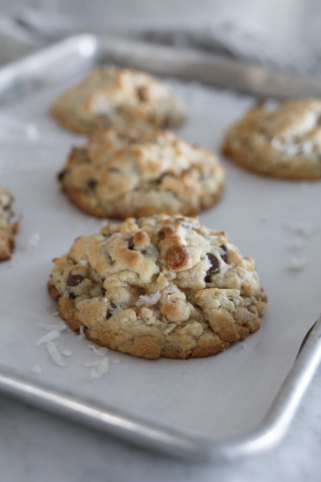 Levain Bakery Caramel Coconut Chocolate Chip Cookie | A Bountiful Kitchen