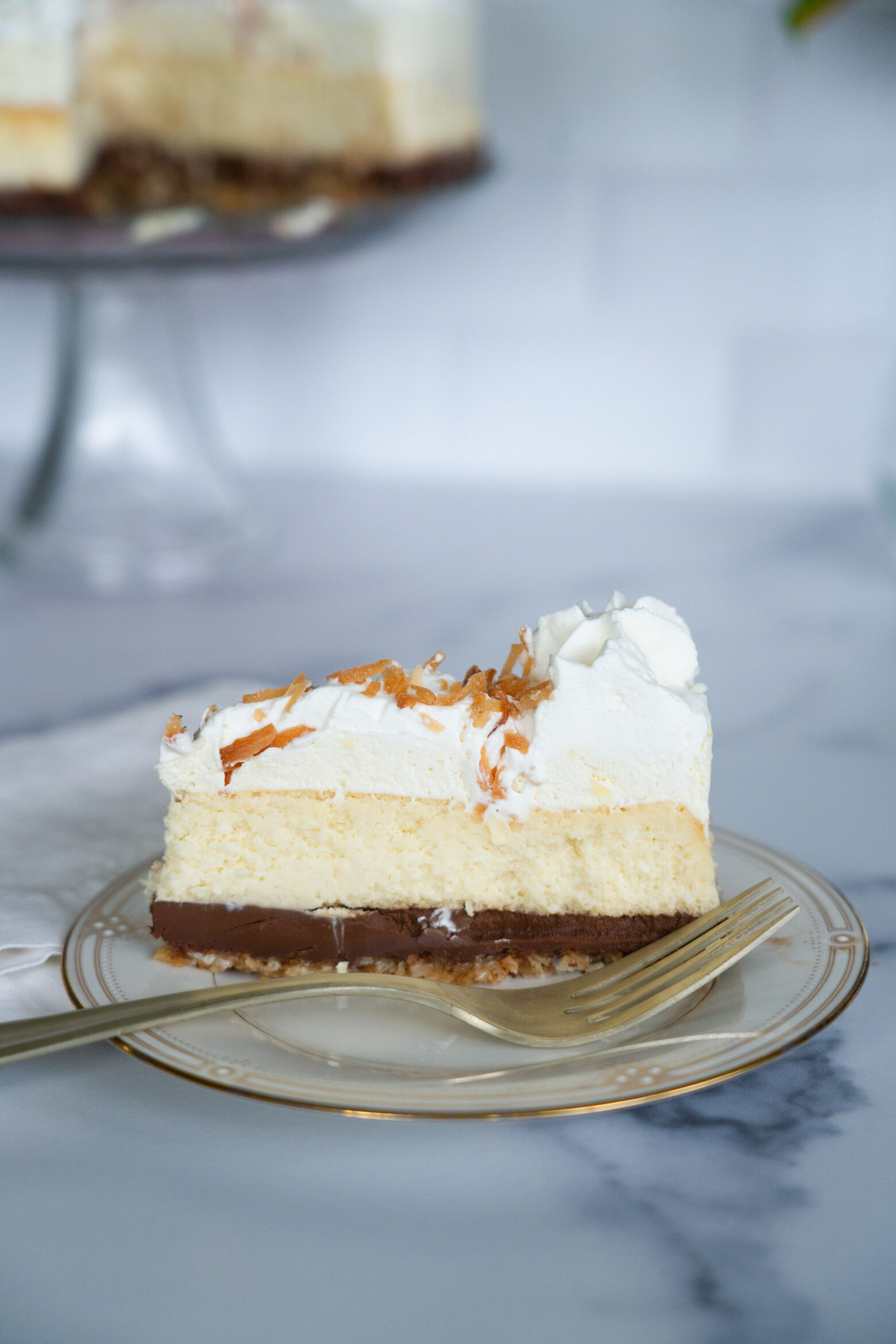 Cheesecake Factory Coconut Cream Pie Cheesecake | A Bountiful Kitchen