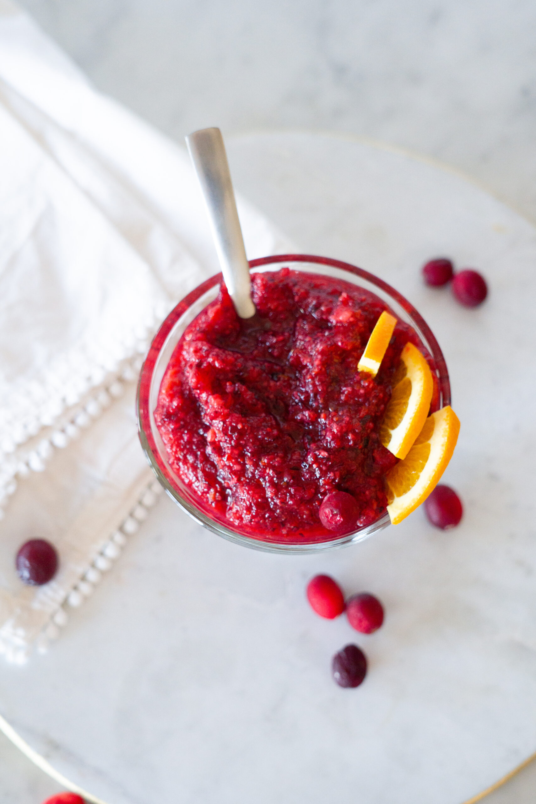 5 Minute Cranberry Orange Relish | A Bountiful Kitchen